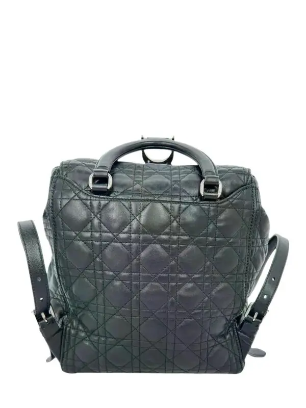 Dior Cannage Quilted Backpack - Black