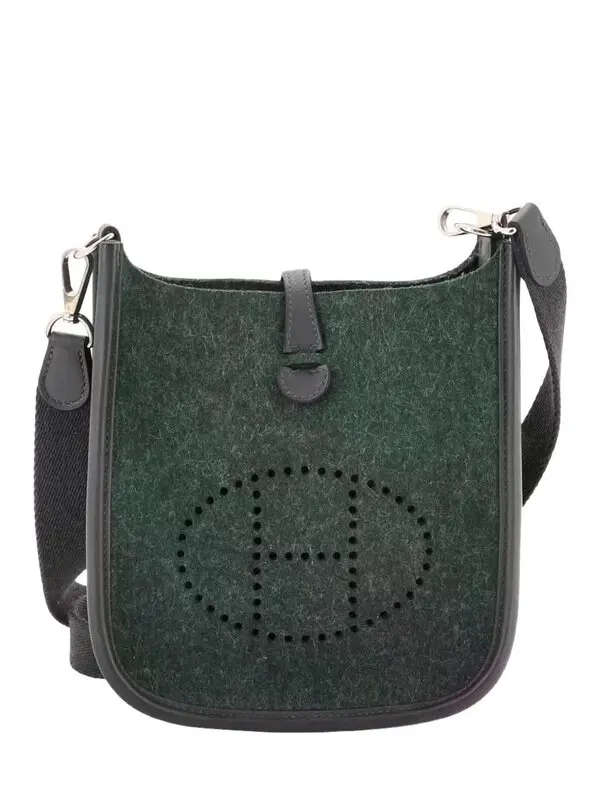 Hermès Evelyne Bag Gen Iii Felt Tpm Crossbody Bag - Green