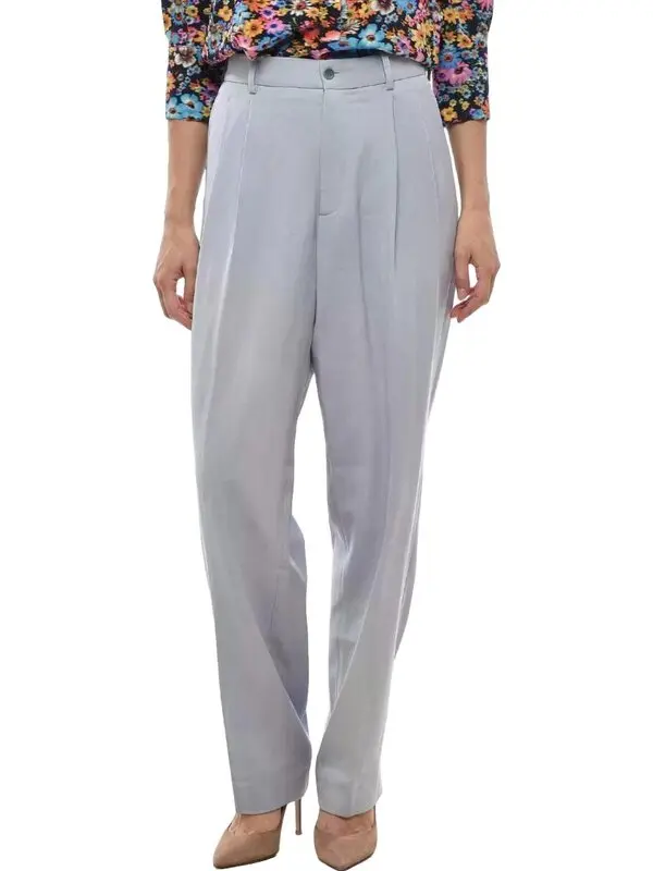 Stella McCartney Large Bar Double Pleat Trousers - Grey