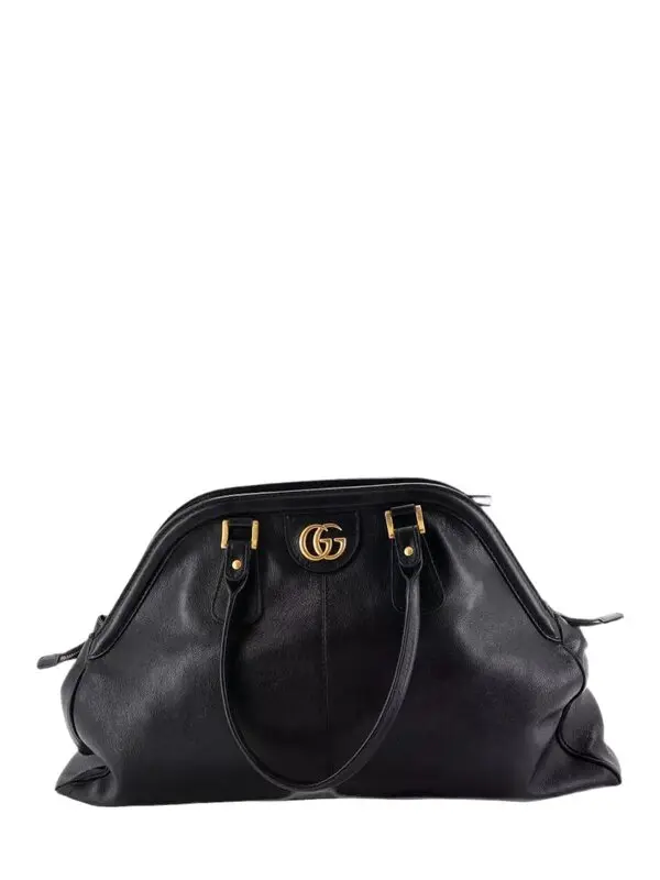 Gucci Leather Satchel Bag - Black