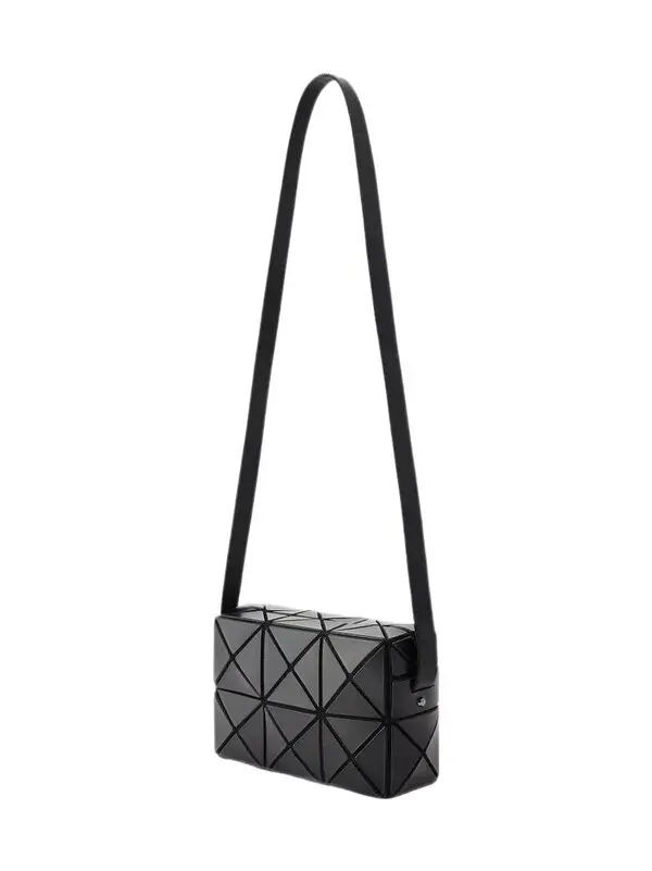 Issey Miyake Geometric Panel Shoulder Bag - Black