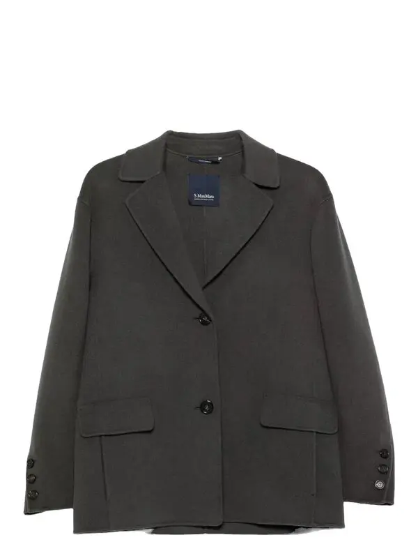 Max Mara Single-breasted Wool Blazer - Grey