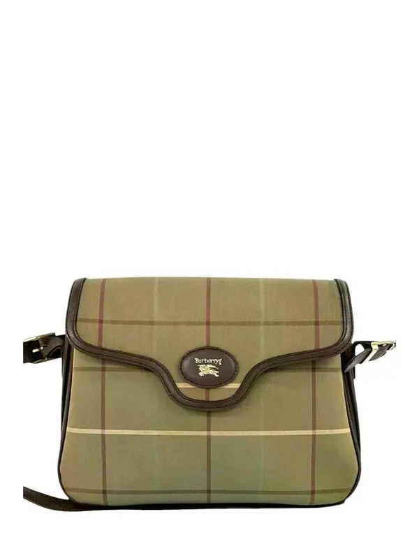 Burberry Vintage Check Canvas Crossbody Bag - Brown