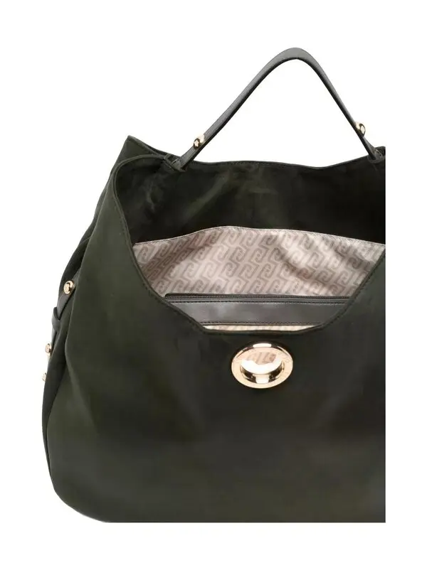 Liu Jo Logo Plaque Studded Tote Bag - Green