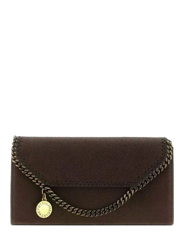 Stella McCartney Continental Falabella Wallet-on-chain - Brown