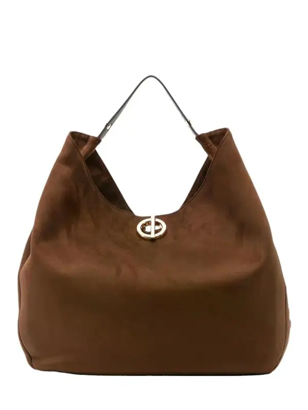 Liu Jo Logo Plaque Studded Tote Bag - Brown
