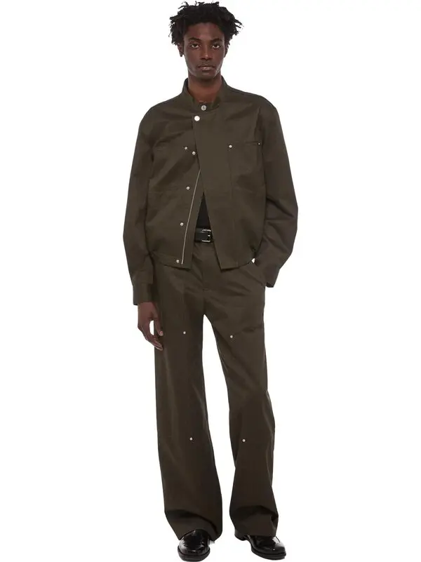 Helmut Lang Moto Trucker Jacket - Dark Moss