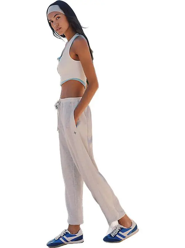 Daily Practice Mixed Media Pants - Light Grey