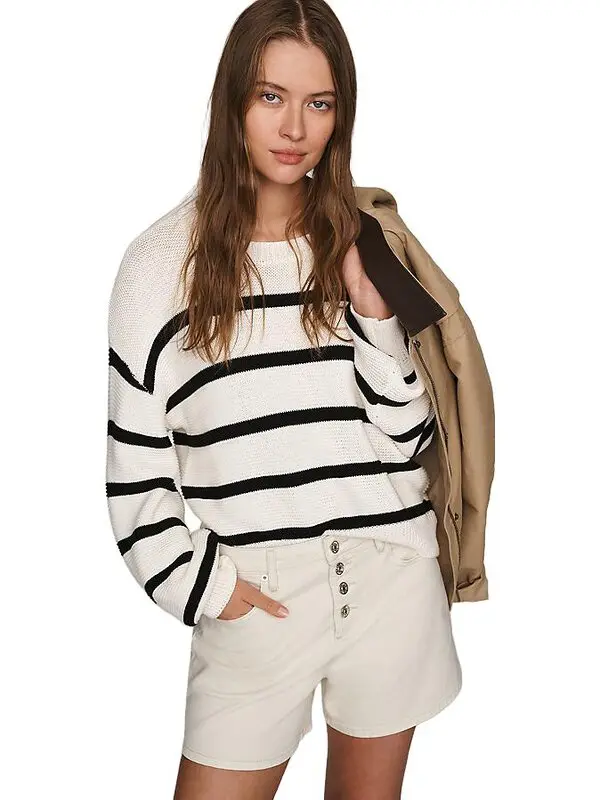 7 For All Mankind Kori Button Fly Shorts - Moondust
