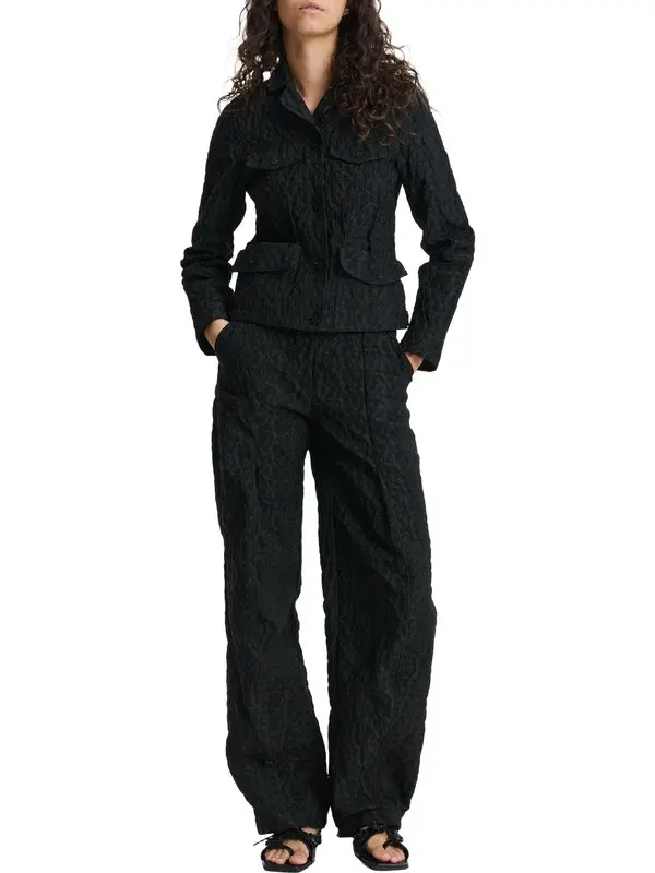 Cecilie Bahnsen Darmela Begonia Jacquard Trousers - Black