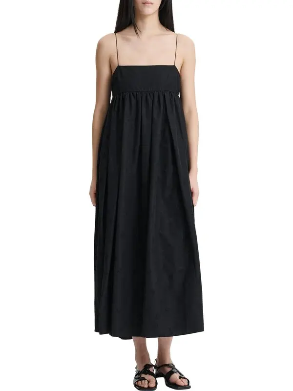 Cecilie Bahnsen Vilma Ditsy Bellis Jacquard Midi Dress - Black