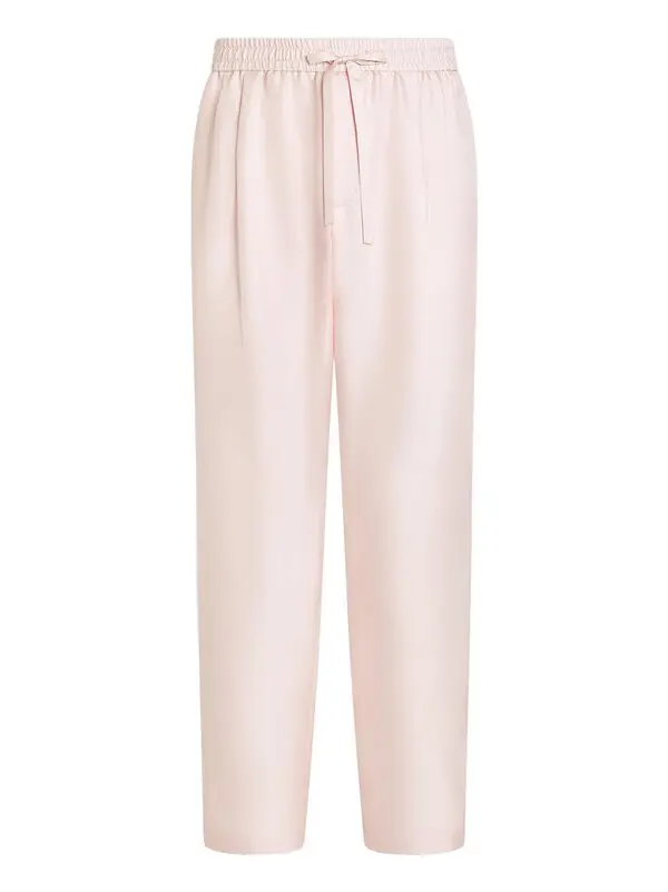 Dolce & Gabbana Silk Twill Jogging Trousers - Pink
