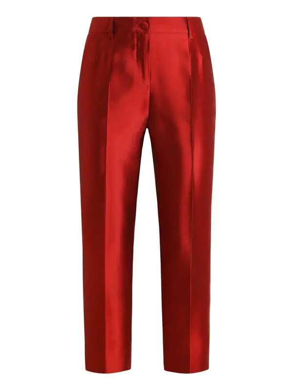 Dolce & Gabbana Mikado Trousers - Red