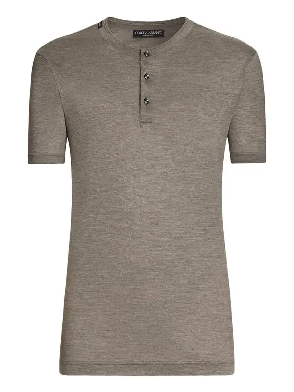 Dolce & Gabbana Silk Serafino T-shirt - Multicolor