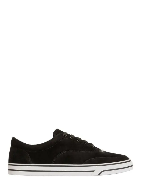 Dolce & Gabbana Split Suede Lace-up Sneakers - Black