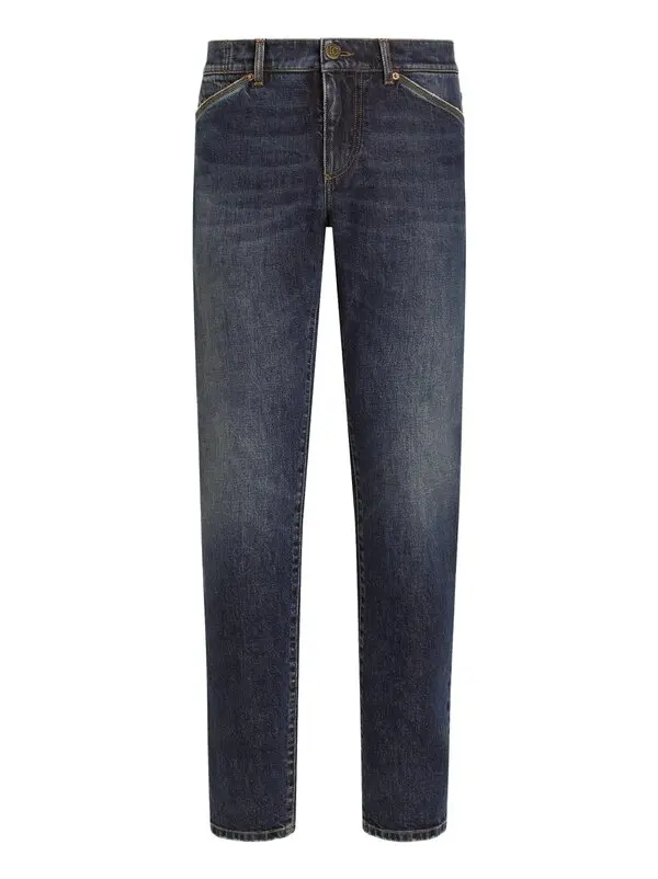 Dolce & Gabbana Skinny Fit Denim Trousers - Multicolor