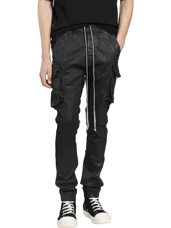 Rick Owens Tower Mastodon Cut Cargo Pants - Black