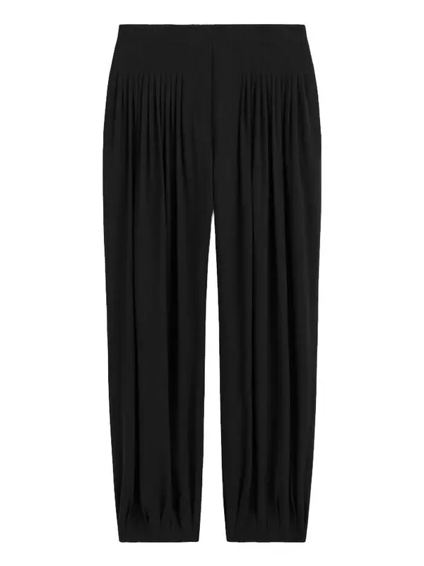 Cos Pleated Crepe Balloon Pants - Black