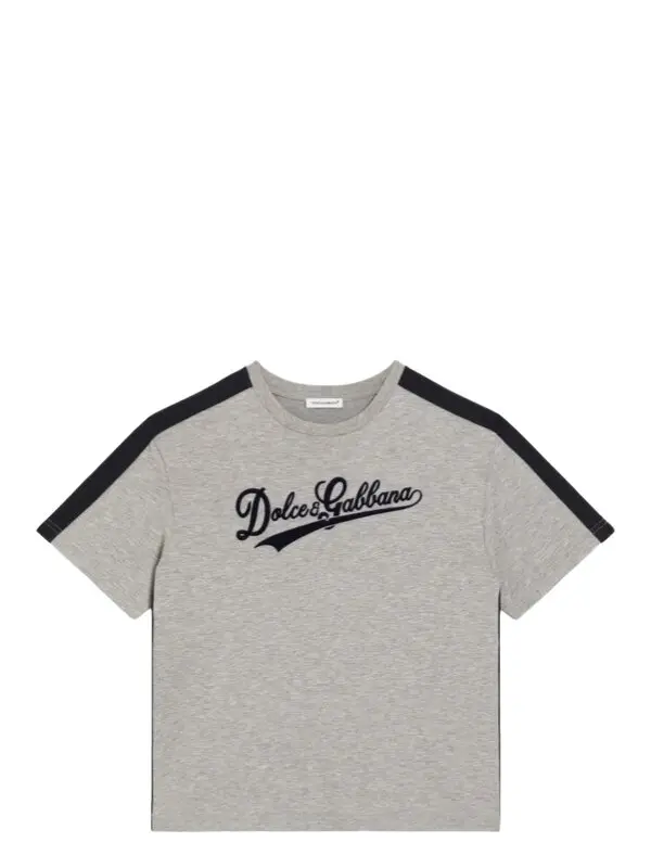 Dolce & Gabbana Logo Jersey T-shirt - Grey