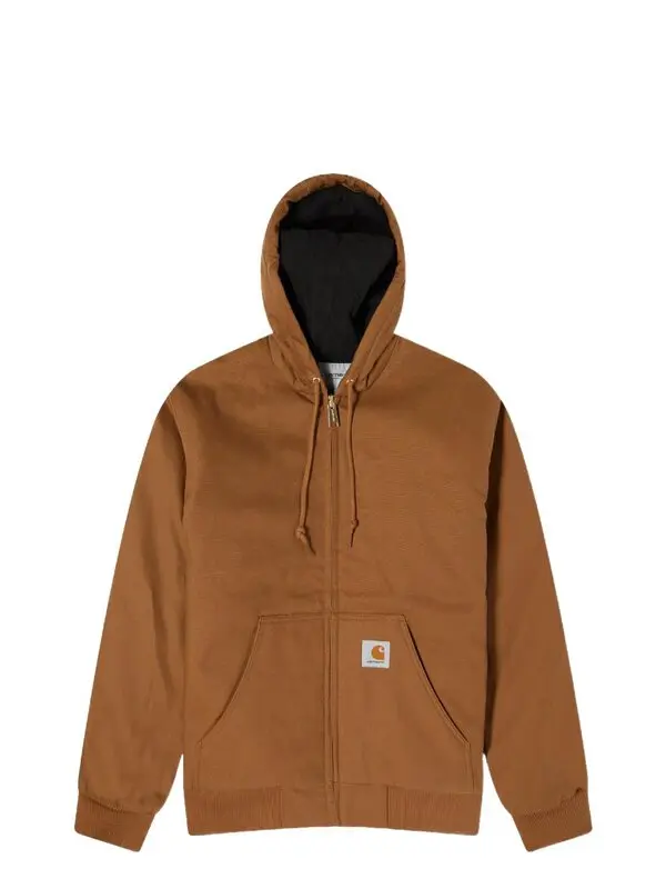 Carhartt Work In Progress Active Hooded Jacket - Brown