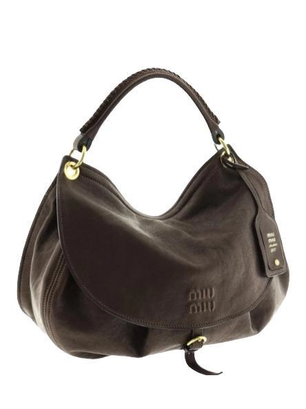 Miu Miu Rendez-vous Leather Bag - Black