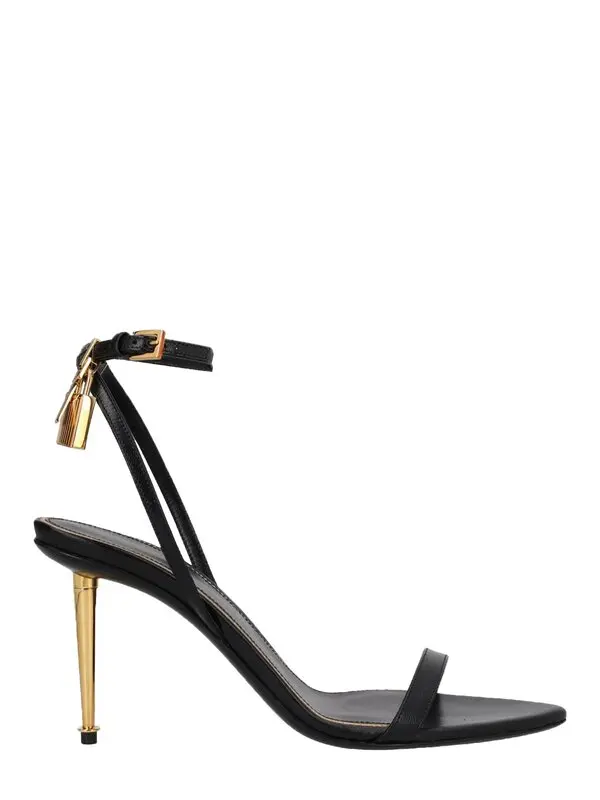 TOM FORD Nude Effect Pointed Toe Sandals - Black