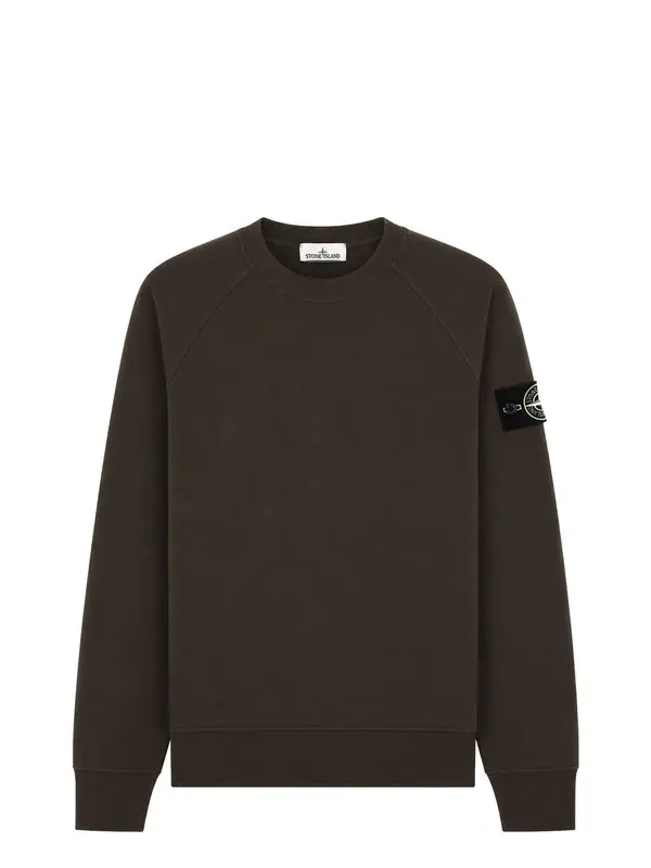Stone Island Logo Patch Sweatshirt - Green