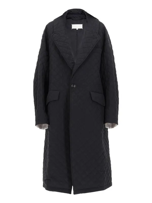 MAISON MARGIELA Quilted Coat - Black