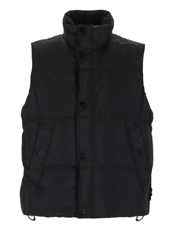 Stone Island Down Puffer Vest - Black