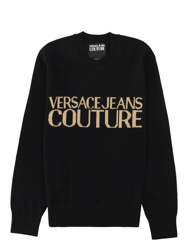 Versace Maglia Con Logo - Black