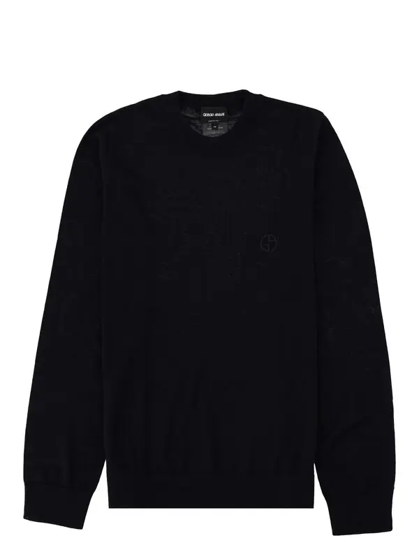 Giorgio Armani Virgin Wool Pullover - Blue