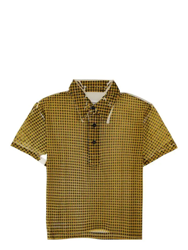 MAISON MARGIELA Polo With Print - Yellow
