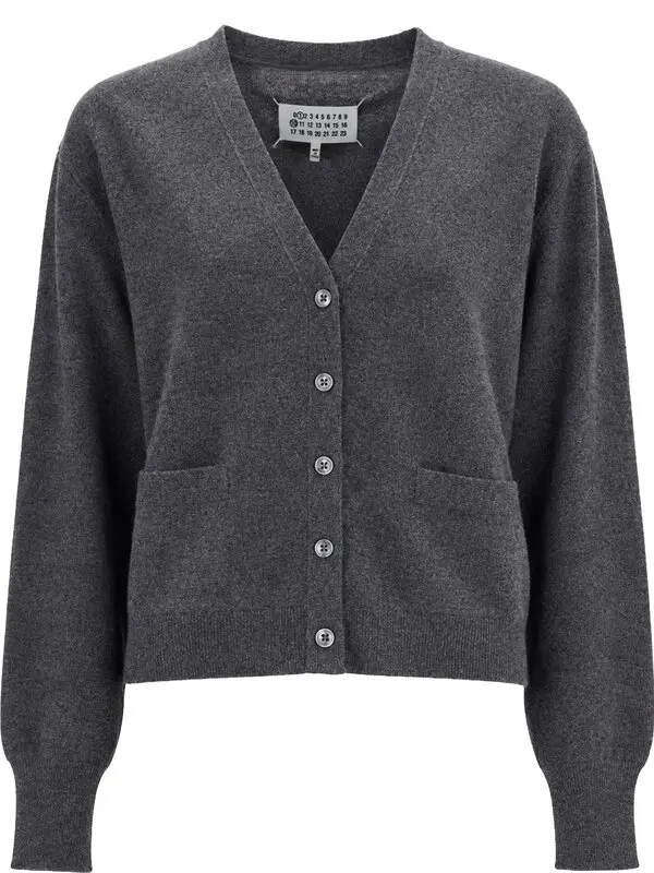 MAISON MARGIELA Cardigan In Lana - Grey