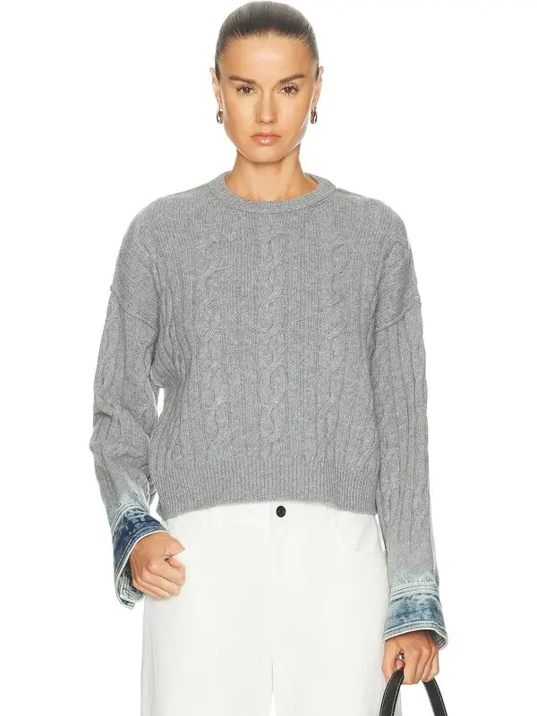 HAIKURE Karine Cable Knit Sweater - Pollock
