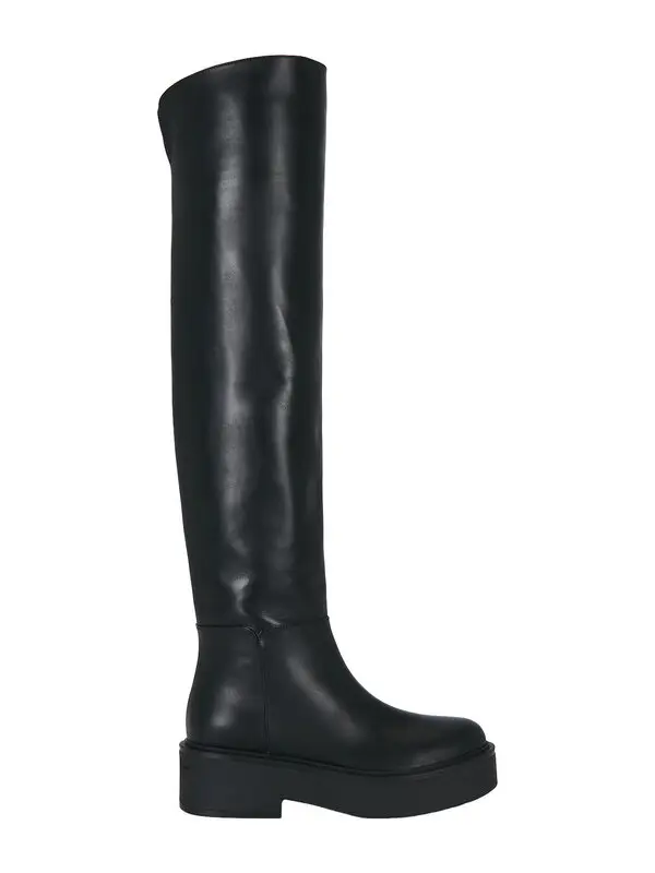 GIANVITO ROSSI Calfskin Leather Tall Boots - Black