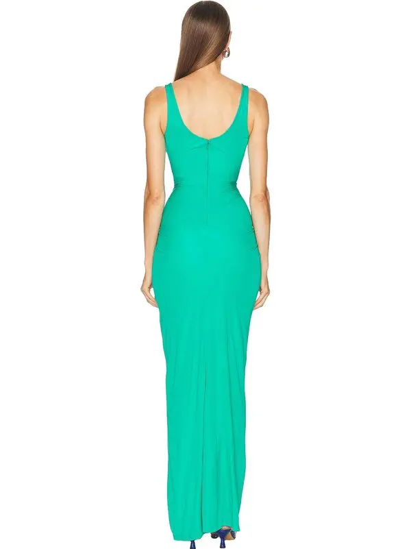 Christopher Esber Salacia Jersey Drape Dress - Malachite