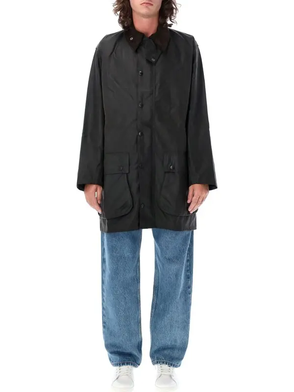 Barbour Classic Long Waxed Cotton Jacket - Verde