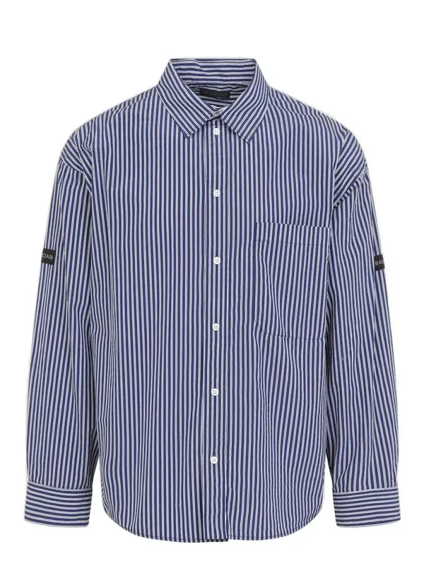 Balenciaga Oversized Cotton Shirt - Blue