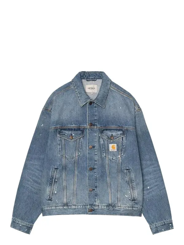 Carhartt Work In Progress Helston Distressed Cotton Denim Trucker Jacket - Denim Blue
