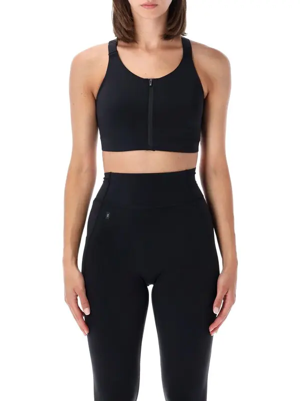 On High-impact Zip Sports Bra - Nero