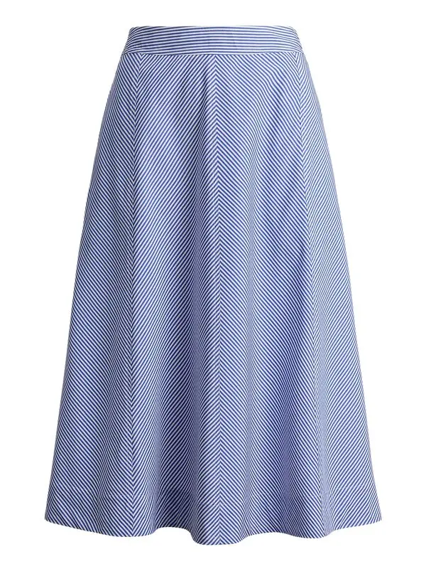 Ralph Lauren A-line Mini Skirt With Zip Fastening - Navy