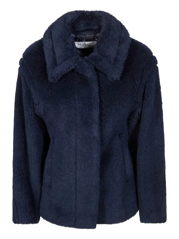 Max Mara Teddy Bomber Jacket - Blu