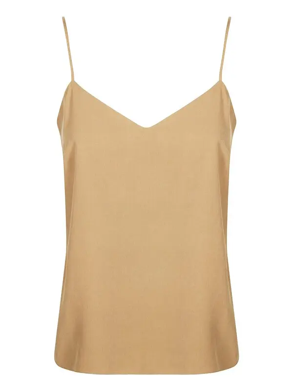 Max Mara Silk Camisole Top - Beige
