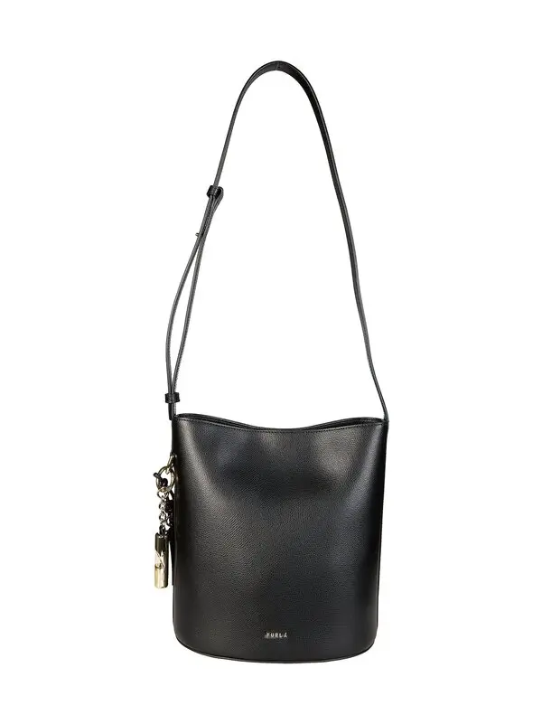 Furla Roxie Leather Bucket Handbag - Nero