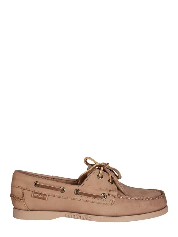 SEBAGO Nubuck Dockside Moccasins - Marrone