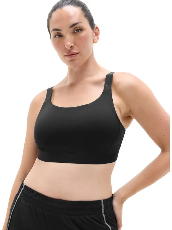 Athleta Interval Adjustable Sports Bra D-dd - Black
