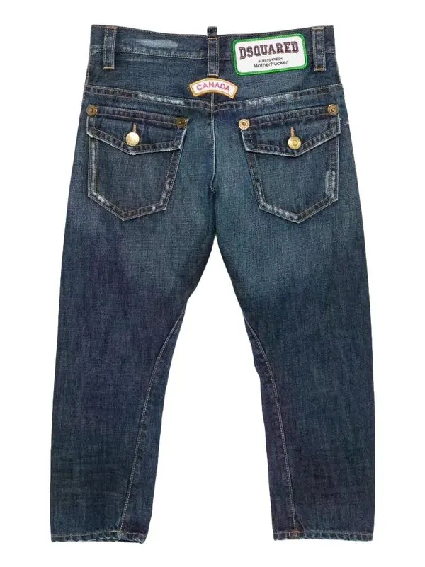 Dsquared2 Patch-detail Jeans - Blue
