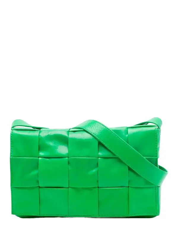 Bottega Veneta Nappa Intrecciato Cassette Crossbody Bag - Green