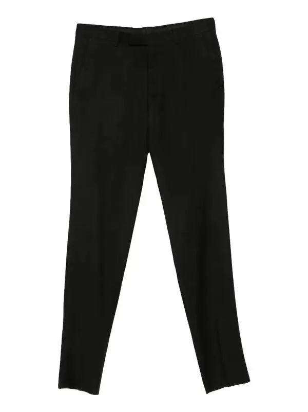 Zegna Belt Loops Straight-leg Trousers - Black