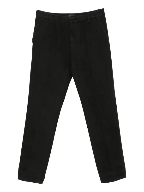 DONDUP Logo Plaque Straight-leg Jeans - Black